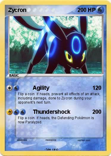 Pokémon Zycron - Agility - My Pokemon Card