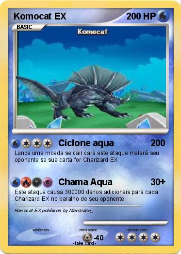 Pokémon Komocat EX - Ciclone aqua - My Pokemon Card