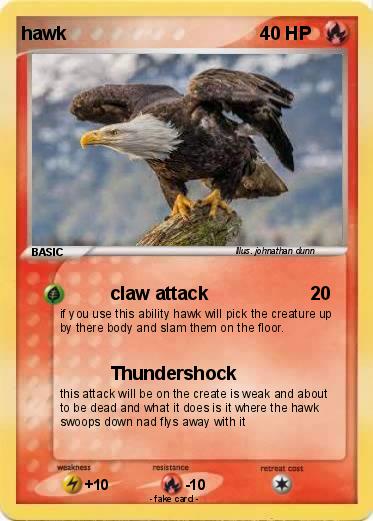 Pokémon hawk 135 135 - claw attack - My Pokemon Card