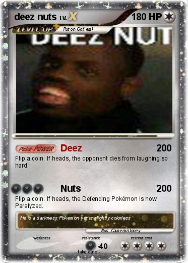 Pokémon deez nuts 91 91 - Deez - My Pokemon Card