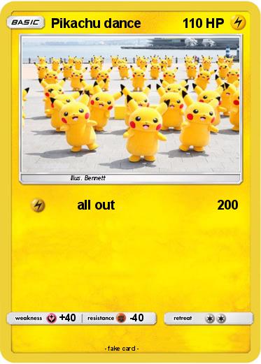 Pokémon Pikachu dance - all out - My Pokemon Card