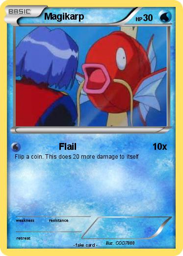 Pokémon Magikarp 1528 1528 - Flail - My Pokemon Card
