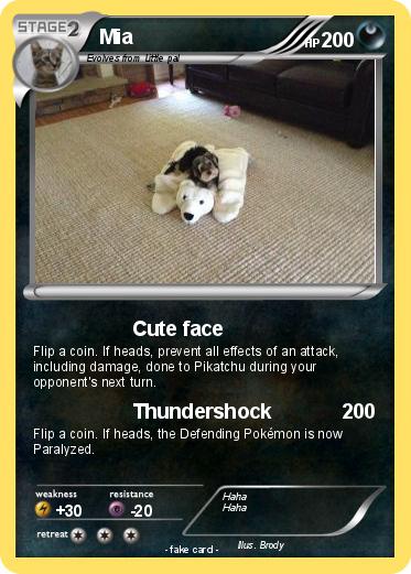 Pokémon Mia 209 209 - Cute face - My Pokemon Card