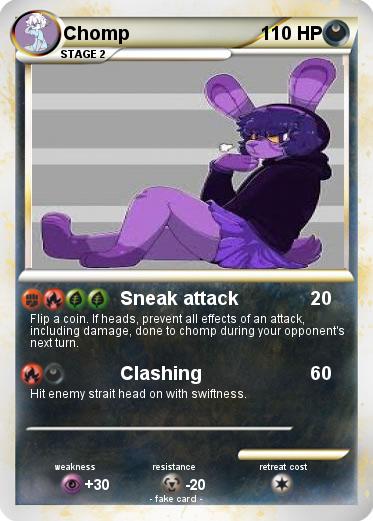 Pokémon Chomp 235 235 - Sneak attack - My Pokemon Card
