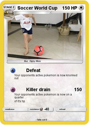 Pokémon Soccer World Cup - Defeat - My Pokemon Card