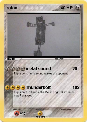 Pokémon rotox 1 1 - metal sound - My Pokemon Card