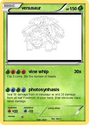 Pokémon venusaur 568 568 - vine whip - My Pokemon Card