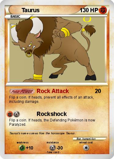 Pokémon Taurus 26 26 - Rock Attack - My Pokemon Card