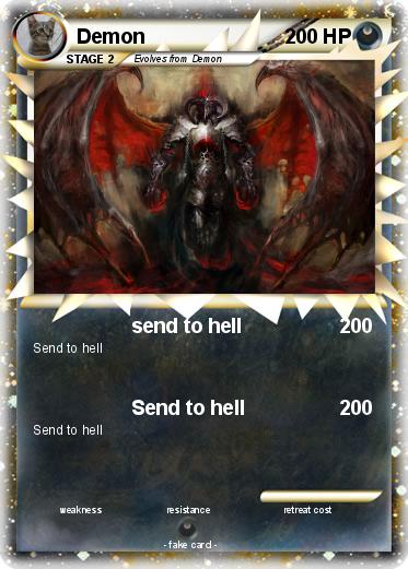 Pokémon Demon 1757 1757 - send to hell - My Pokemon Card