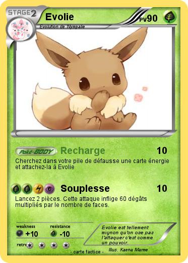 Pokémon Evolie 94 94 - Recharge - Ma carte Pokémon