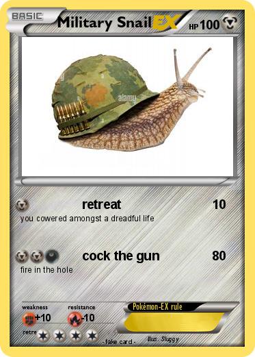 Pokémon Military Snail - retreat - My Pokemon Card
