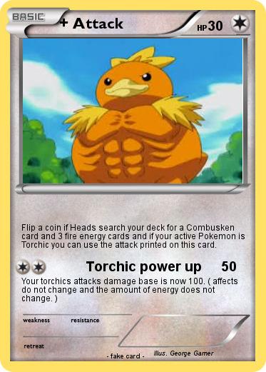 Pokémon Attack 211 211 - Torchic power up - My Pokemon Card