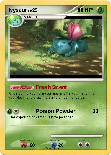 Pokémon Ivysaur 538 538 - Fresh Scent - My Pokemon Card