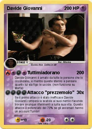 Pokémon Davide Giovanni - Tuttimiadorano - My Pokemon Card