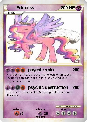Pokémon Princess 806 806 - psychic spin - My Pokemon Card