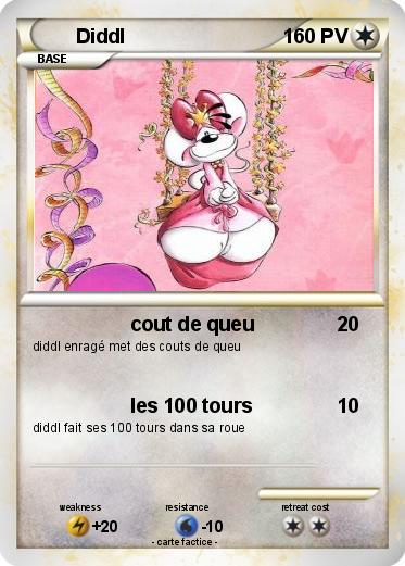 Pokémon Diddl 20 20 - cout de queu - Ma carte Pokémon