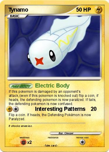 Pokémon Tynamo 24 24 - Electric Body - My Pokemon Card