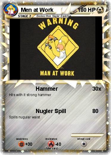 Pokémon Men at Work - Hammer - My Pokemon Card