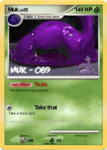 Pokémon Muk 65 65 - Toxic - My Pokemon Card