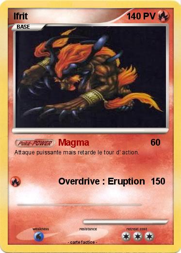 Pokémon Ifrit 36 36 - Magma - Ma carte Pokémon