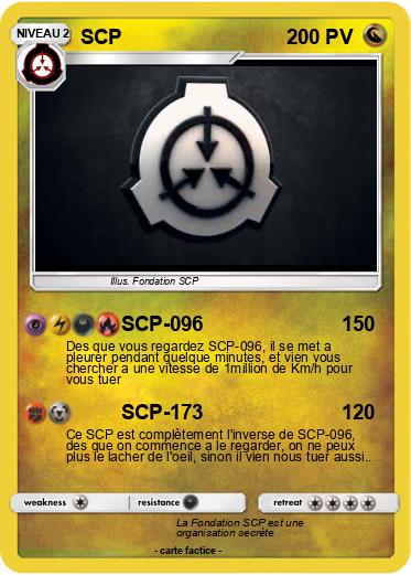 Pokémon SCP 1150 1150 - SCP-096 - Ma carte Pokémon