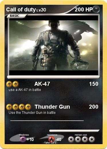 Pokémon Call of duty 682 682 - AK-47 - My Pokemon Card
