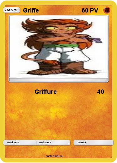 Pokémon Griffe 74 74 - Griffure - Ma carte Pokémon