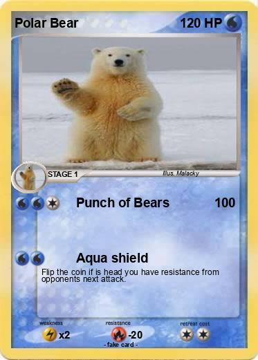 Pokémon Polar Bear 133 133 - Punch of Bears - My Pokemon Card