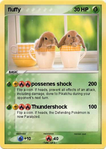 Pokémon fluffy 402 402 - possenes shock - My Pokemon Card