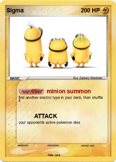 Pokémon Sigma 225 225 - minion summon - My Pokemon Card