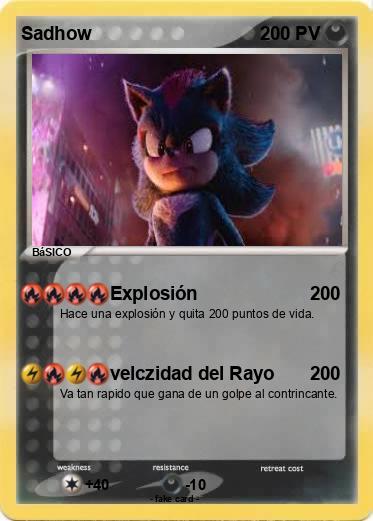 Pokémon Sadhow 3 3 - Explosión - Mi carta pokémon