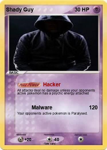 Pokémon Shady Guy - Hacker - My Pokemon Card