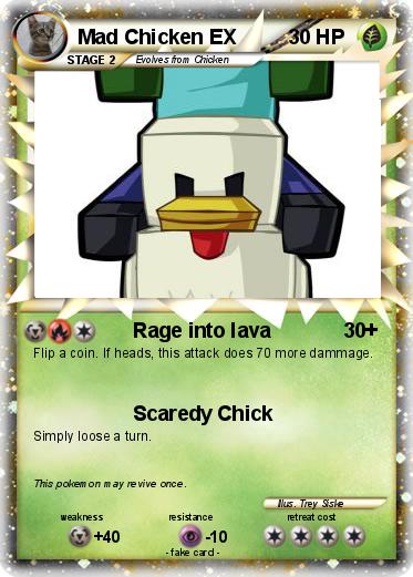Pokémon Mad Chicken EX - Rage into lava - My Pokemon Card