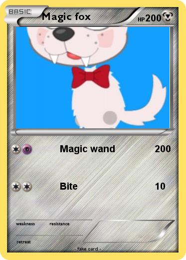 Pokémon Magic fox - Magic wand - My Pokemon Card