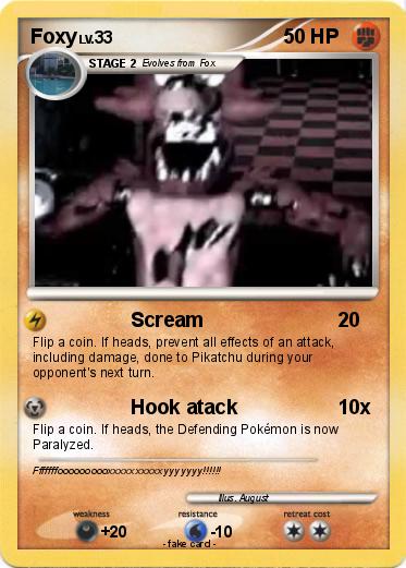 Pokémon Foxy 1012 1012 - Scream - My Pokemon Card