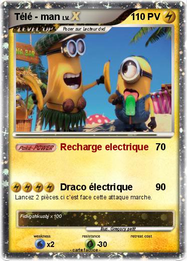 Pokémon Tele man - Recharge electrique - Ma carte Pokémon