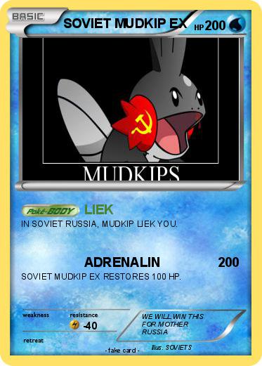 Pokémon SOVIET MUDKIP EX - LIEK - My Pokemon Card