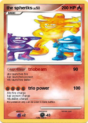 Pokémon the spheriks - triobeam - My Pokemon Card