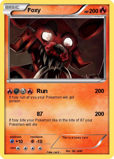 Pokémon Foxy 1114 1114 - Run - My Pokemon Card