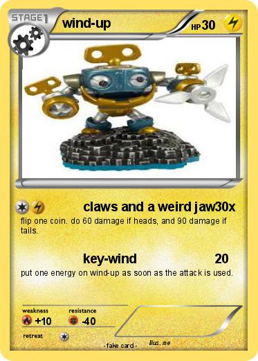 Pokémon wind up 2 2 - claws and a weird jaw - My Pokemon Card