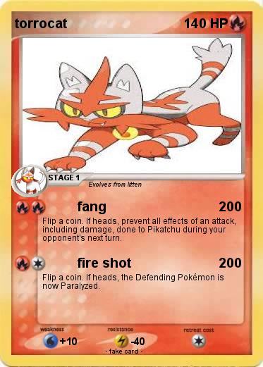 Pokémon torrocat - fang - My Pokemon Card