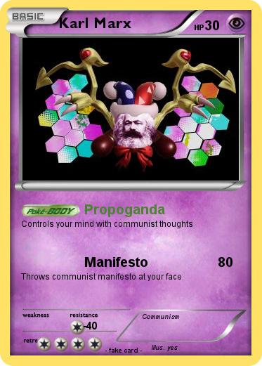 Pokémon Karl Marx 41 41 - Propoganda - My Pokemon Card
