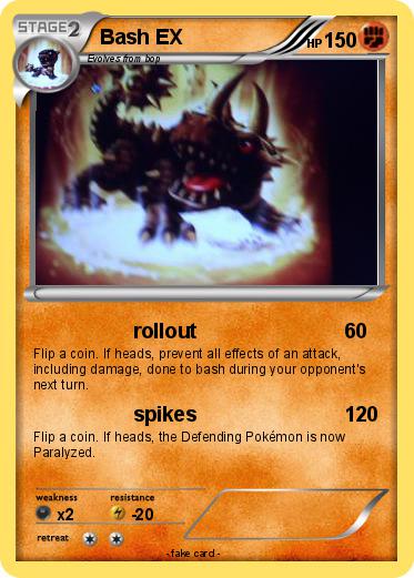 Pokémon Bash EX 1 1 - rollout - My Pokemon Card