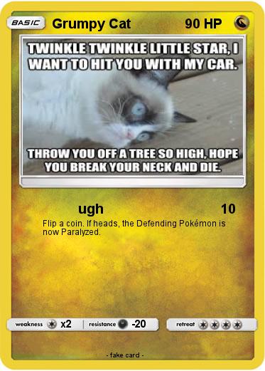 Pokémon Grumpy Cat 1155 1155 - ugh - My Pokemon Card