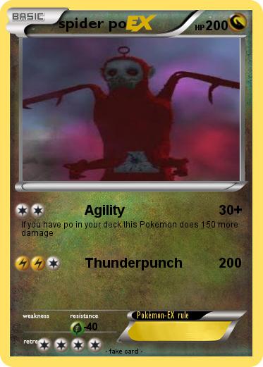 Pokémon spider po 1 1 - Agility - My Pokemon Card