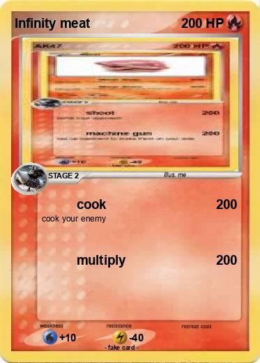 Pokémon Infinity meat - cook - My Pokemon Card