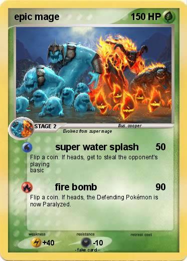 Pokémon epic mage - super water splash - My Pokemon Card