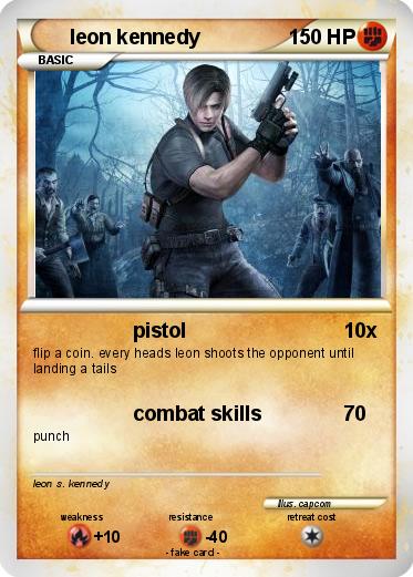 Pokémon leon kennedy 9 9 - pistol - My Pokemon Card
