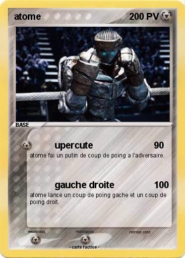 Pokémon atome 8 8 - upercute - Ma carte Pokémon