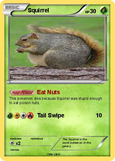 Pokémon Squirrel 264 264 - Eat Nuts - My Pokemon Card
